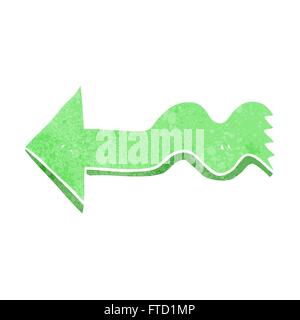 freehand retro cartoon pointing arrow Stock Vector Image & Art - Alamy