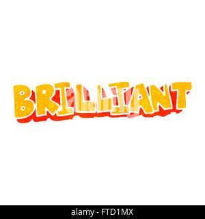 brilliant freehand textured cartoon word Stock Vector Image & Art - Alamy