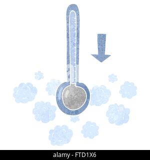 freehand drawn cartoon dropping temperature Stock Vector Image & Art ...