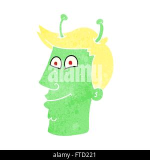 freehand textured cartoon alien man Stock Vector Image & Art - Alamy