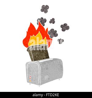 freehand drawn cartoon burnt toast Stock Vector Image & Art - Alamy