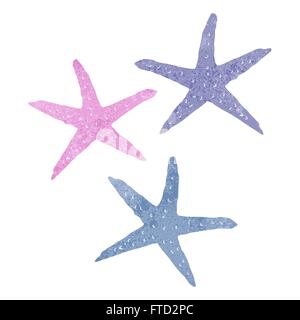 freehand retro cartoon starfish Stock Vector Image & Art - Alamy