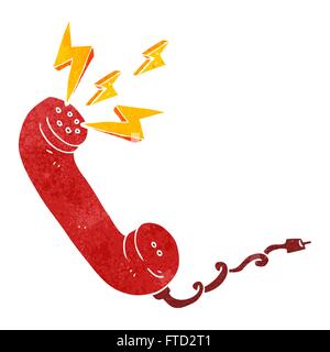 freehand textured cartoon telephone receiver Stock Vector Image & Art ...