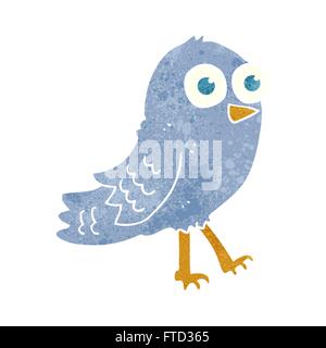 freehand retro cartoon bird Stock Vector Image & Art - Alamy