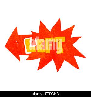 freehand drawn texture cartoon left symbol Stock Vector Image & Art - Alamy