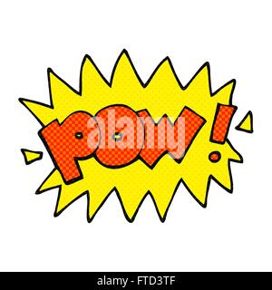 freehand drawn cartoon pow symbol Stock Vector Image & Art - Alamy