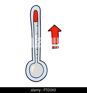 freehand drawn cartoon rising temperature Stock Vector Image & Art - Alamy