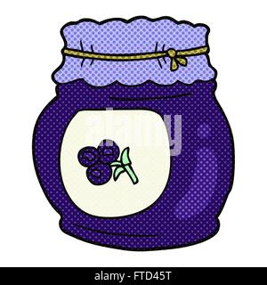 freehand drawn cartoon blueberry jam Stock Vector Image & Art - Alamy