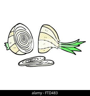 freehand drawn cartoon sliced onion Stock Vector Image & Art - Alamy