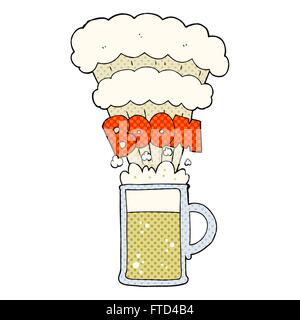 freehand drawn cartoon exploding beer Stock Vector Image & Art - Alamy