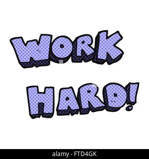freehand drawn cartoon work hard symbol Stock Vector Image & Art - Alamy