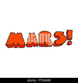freehand drawn cartoon Mars text symbol Stock Vector Image & Art - Alamy