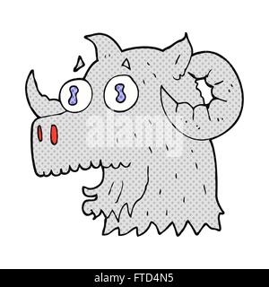 freehand drawn cartoon ram head Stock Vector Image & Art - Alamy