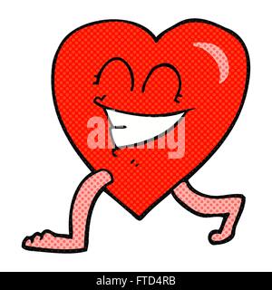 freehand drawn cartoon walking heart Stock Vector Image & Art - Alamy