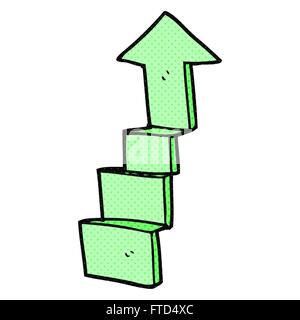 freehand drawn cartoon stepping up arrow Stock Vector Image & Art - Alamy
