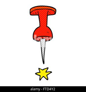 freehand drawn cartoon office tack Stock Vector Image & Art - Alamy