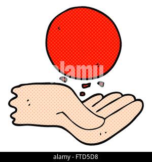 freehand drawn cartoon hand throwing ball Stock Vector Image & Art - Alamy