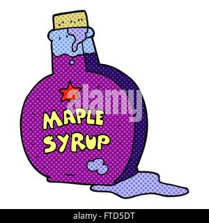 freehand drawn cartoon maple syrup bottle Stock Vector Image & Art - Alamy