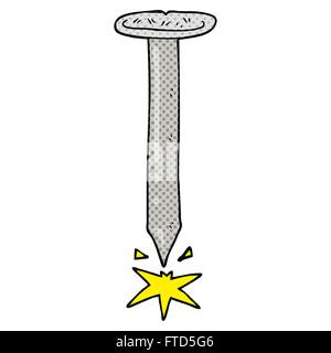 freehand drawn cartoon sharp nail Stock Vector Image & Art - Alamy