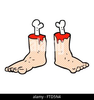 freehand drawn cartoon gross severed feet Stock Vector Image & Art - Alamy