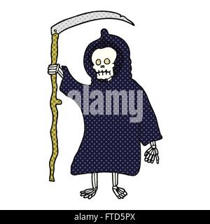 freehand drawn cartoon spooky death figure Stock Vector Image & Art - Alamy
