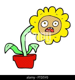 freehand drawn cartoon sad flower Stock Vector Image & Art - Alamy