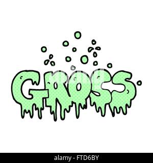 freehand drawn cartoon word gross Stock Vector Image & Art - Alamy