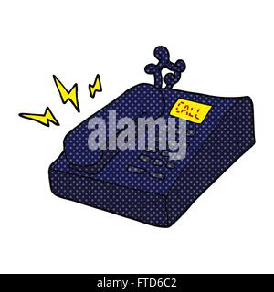 freehand drawn cartoon office telephone Stock Vector Image & Art - Alamy