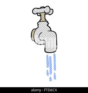 freehand drawn cartoon running faucet Stock Vector Image & Art - Alamy