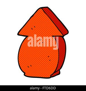 freehand retro cartoon fat arrow pointing Stock Vector Image & Art - Alamy
