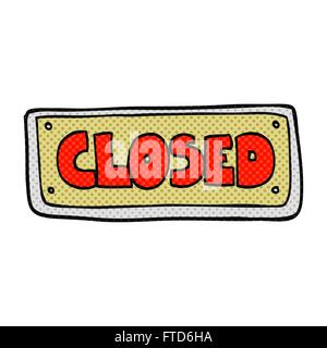 freehand drawn cartoon closed shop sign Stock Vector Image & Art - Alamy