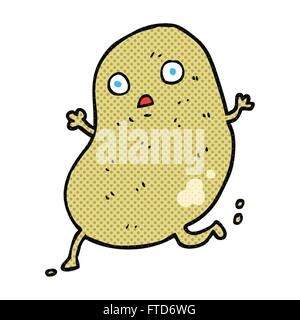 freehand drawn cartoon potato running Stock Vector Image & Art - Alamy