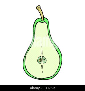 freehand drawn cartoon half pear Stock Vector Image & Art - Alamy