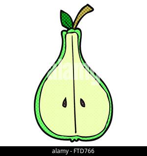 freehand drawn cartoon half pear Stock Vector Image & Art - Alamy