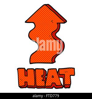 freehand drawn cartoon heat rising Stock Vector Image & Art - Alamy
