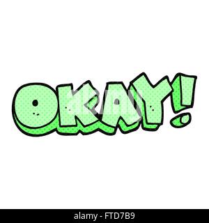 freehand retro cartoon okay symbol Stock Vector Image & Art - Alamy