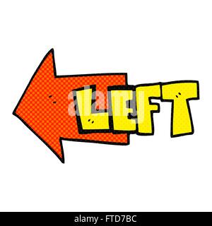 freehand drawn cartoon left symbol Stock Vector Image & Art - Alamy