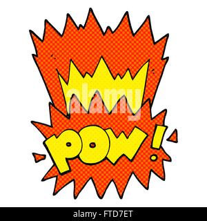 freehand drawn cartoon pow symbol Stock Vector Image & Art - Alamy