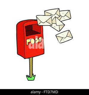 freehand drawn cartoon post box Stock Vector Image & Art - Alamy