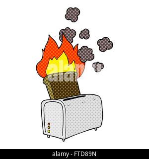 freehand drawn cartoon burnt toast Stock Vector Image & Art - Alamy