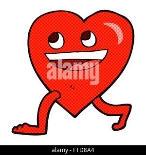 freehand drawn cartoon walking heart Stock Vector Image & Art - Alamy