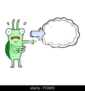 freehand drawn cartoon bug pointing Stock Vector Image & Art - Alamy