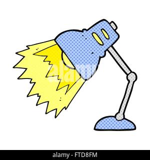 freehand drawn cartoon shining lamp Stock Vector Image & Art - Alamy