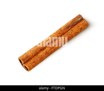 Single cinnamon sticks isolated on black background. Food photo Stock ...