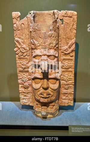 Mayan Art, Palenque Archaeological Museum, Chiapas State, Mexico Stock ...