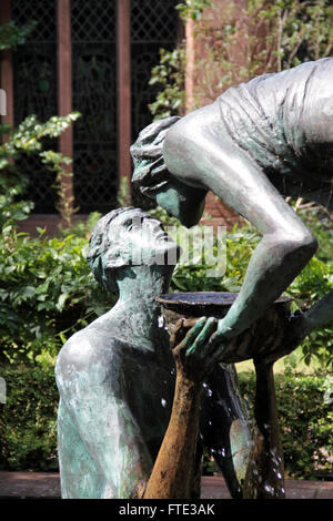 'The Water Of Life' sculpture by Stephen Broadbent, Cloister Garth ...