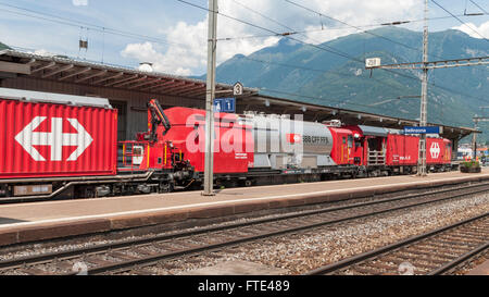Tank wagon of the firefighting and rescue train LRZ 14, based on a ...