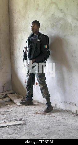 The image shows Cameroonian and Nigerian Special Forces collaborating ...