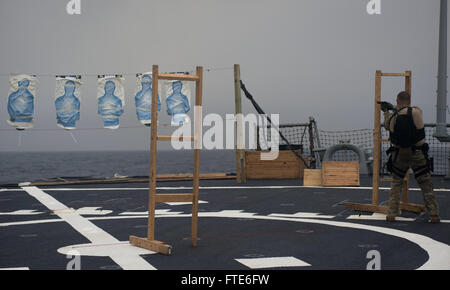 Fire Controlman 2nd Class Derek Mcbryde aboard USS Cole (DDG 67 ...