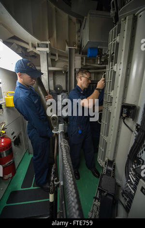 Gunner's Mate 2nd Class Douglas Ryder aboard the USS *Ramage* (DDG 61 ...